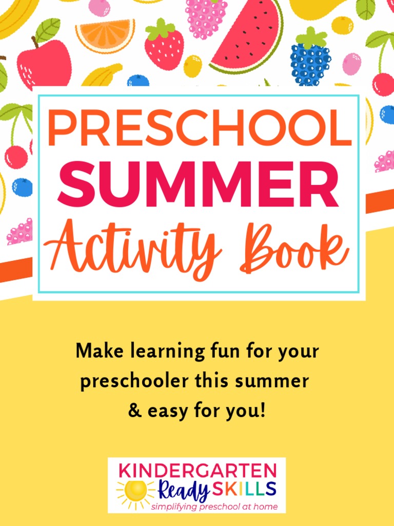 Preschool Summer Activity Book | PDF | Preschool | Perception