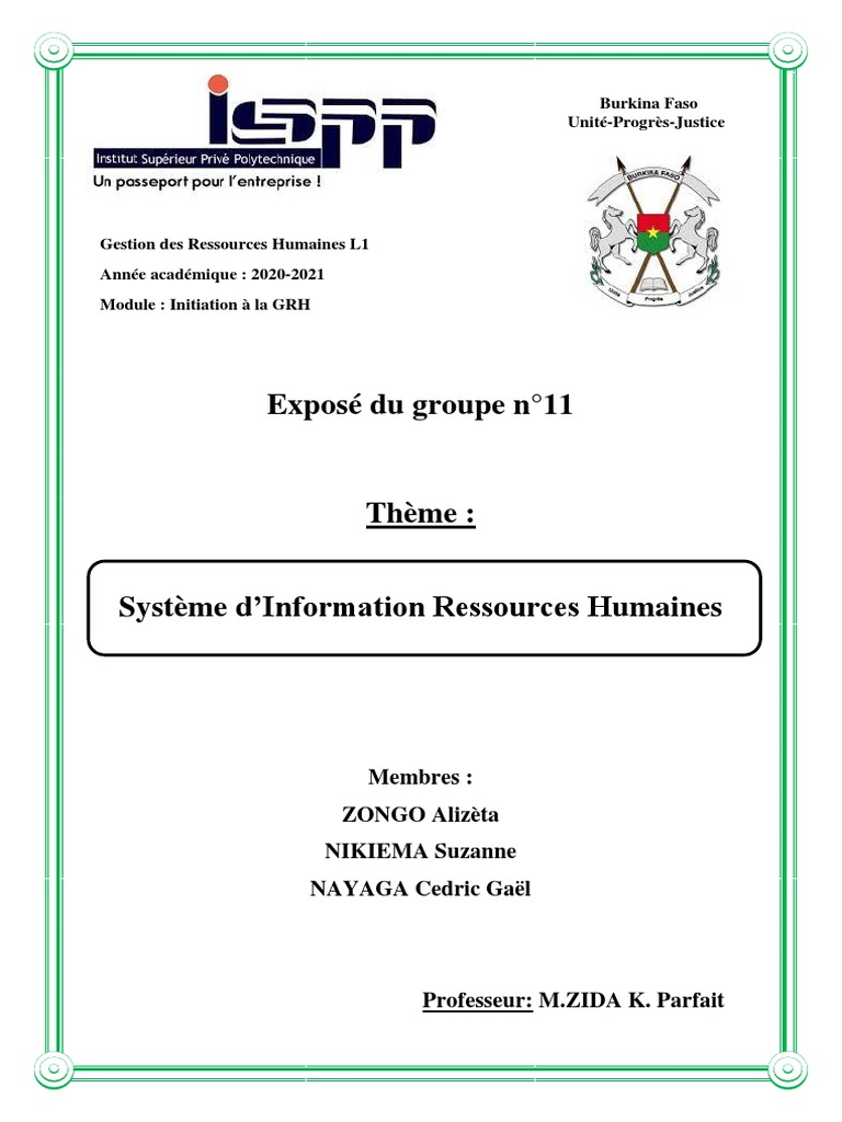 Systèmes d'Info RH : Concepts et Mise en Œuvre | PDF | Gestion des ressources humaines | Business