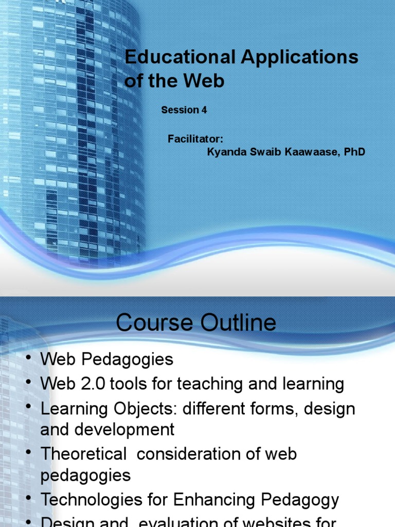 KMET1206 Educational Applications of The Web Session4 | PDF | Teaching ...