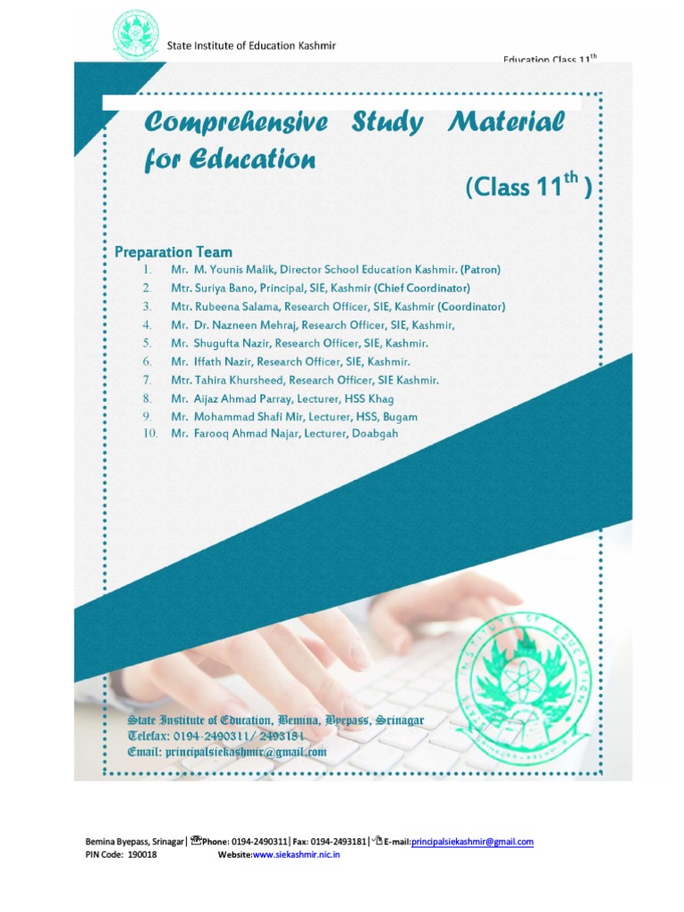 Education Class 11th | PDF | Schools | Learning