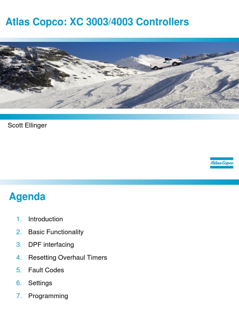 Atlas Copco XC 3003-4003 Controllers | PDF | Manufactured Goods | Engines