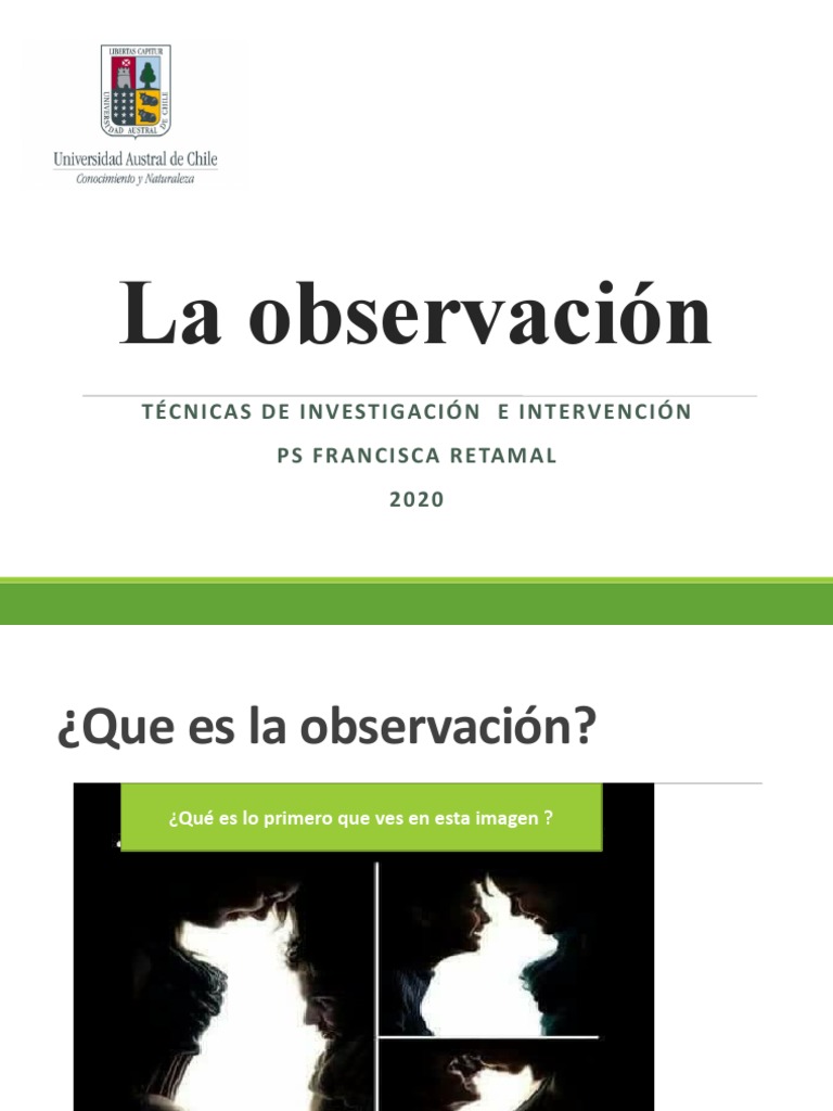 Clase 1 | PDF | Observación | Método científico