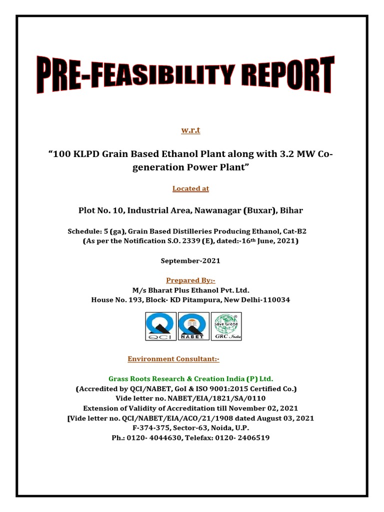 100 KLPD Ethanol | PDF | Boiler | Steam