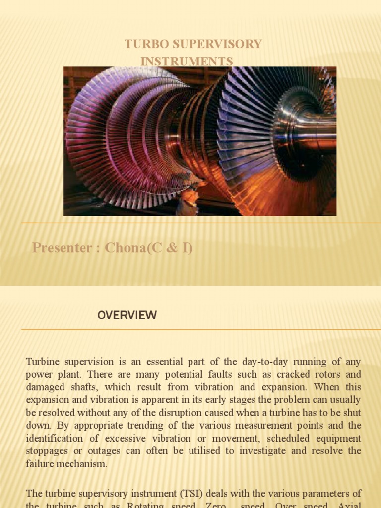 Turbo Supervisory Instruments: Presenter: Chona (C & I) | PDF ...
