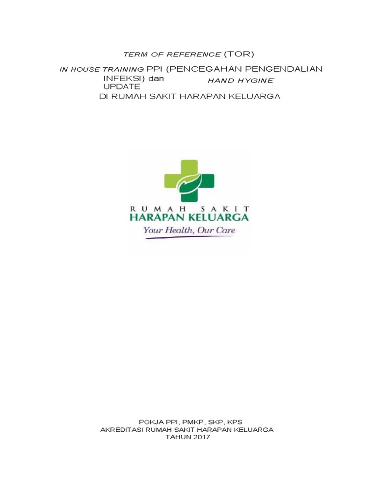 In House Training PPI dan Hand Hygiene | PDF