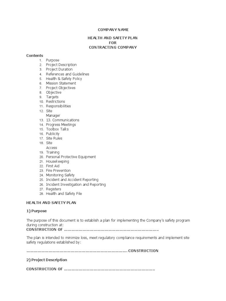 Safety Health Environment File | PDF | Occupational Safety And Health ...