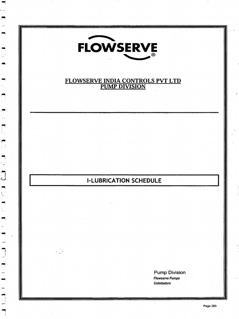 Flowserve Pump Manual | PDF