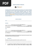 Export Contract Template Sample | PDF | Private Law | Government Information