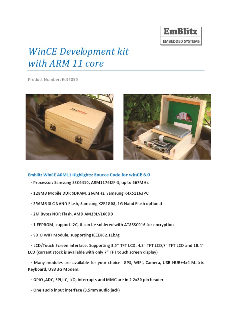 WinCE Development Kit Arm11 | PDF | Booting | Secure Digital