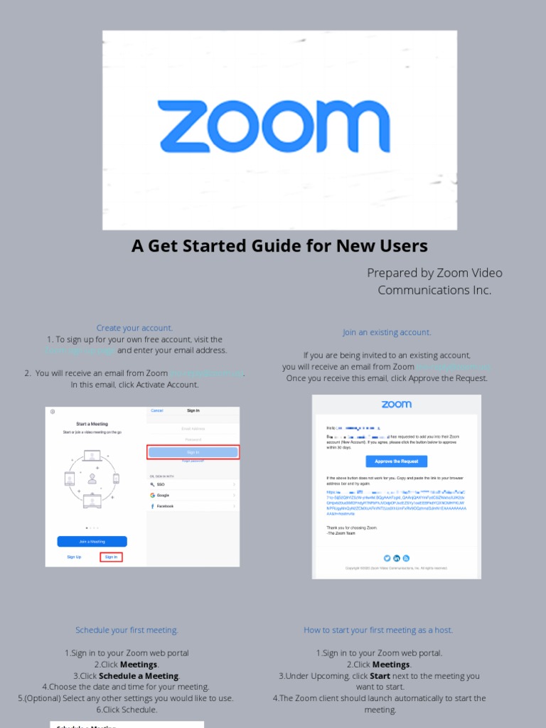 Zoom User Guide | PDF | World Wide Web | Internet & Web