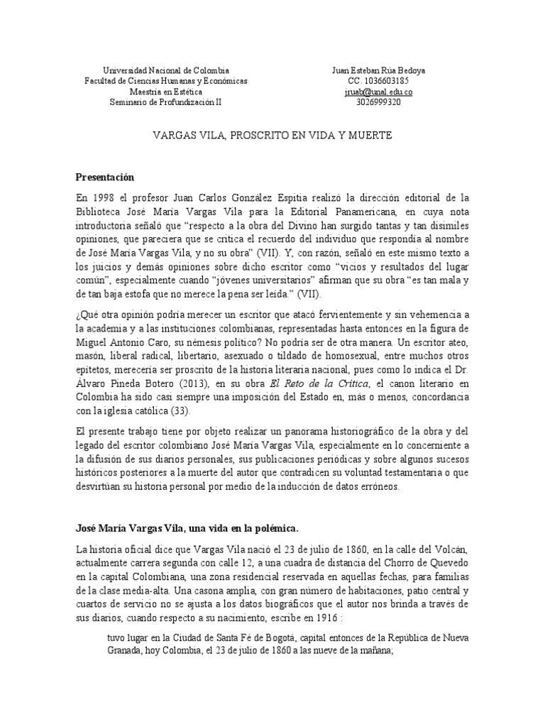 Vargas Vila | PDF | Colombia | México