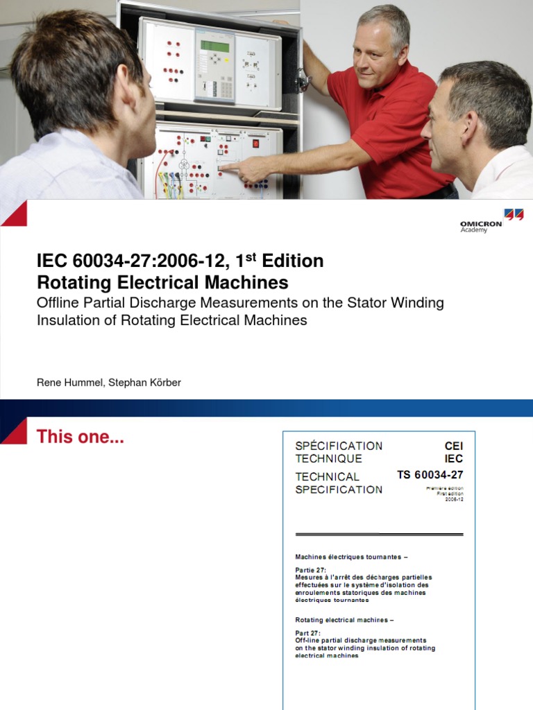 IEC 60034-27: Partial Discharge Testing | PDF | High Voltage ...