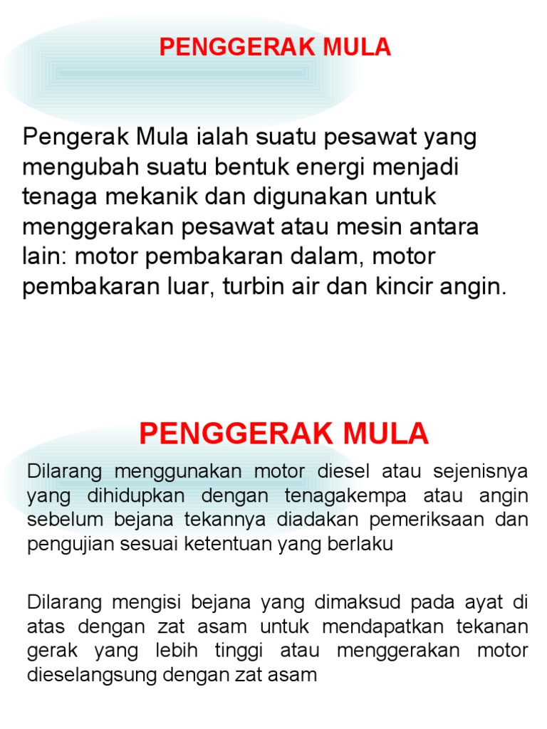 Penggerak Mula | PDF