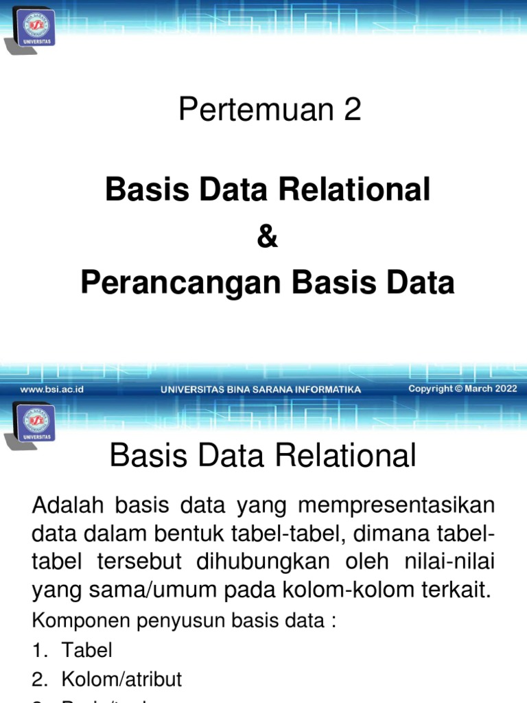 Panduan Perancangan Basis Data Relasional | PDF