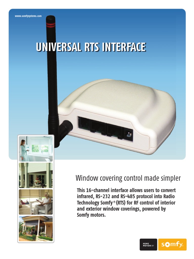 Universal Rts Interface: Window Covering Control Made Simpler | PDF ...