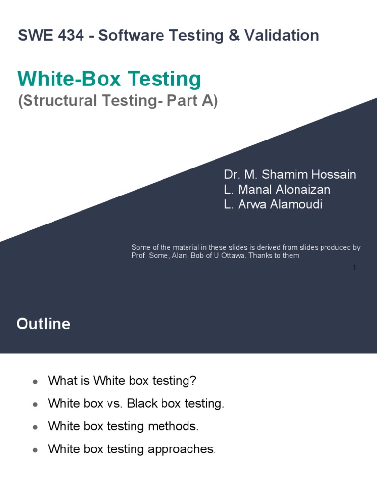 White-Box Testing - A | PDF | Software Testing | Control Flow