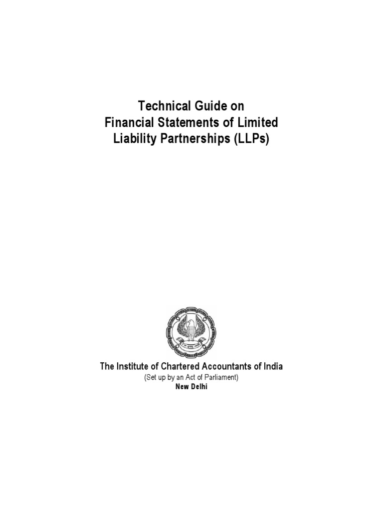 Technical Guide On Financial Statements of Limited Liability ...
