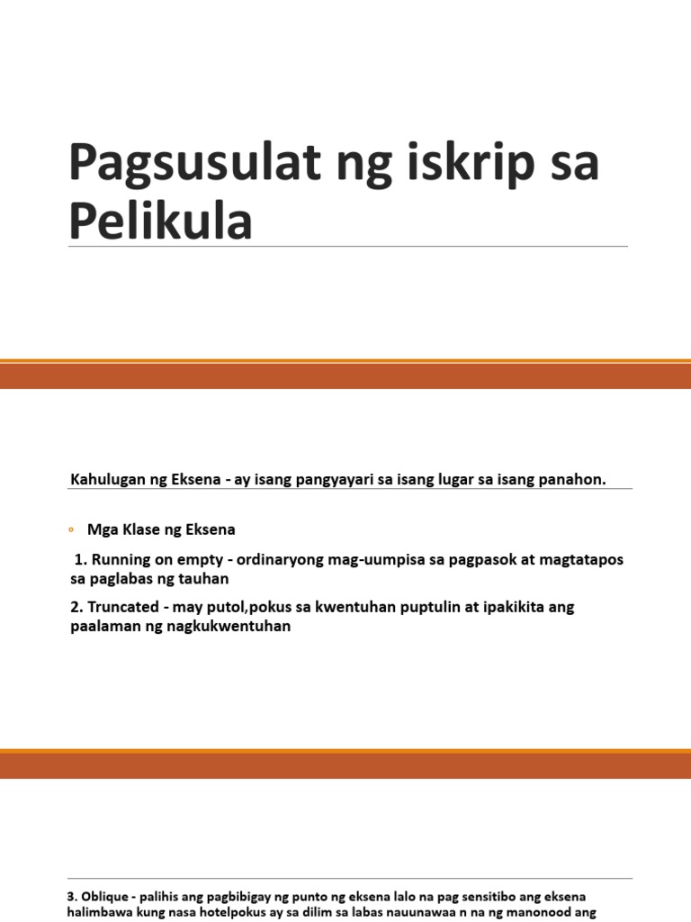 Paggawa NG Iskrip | PDF