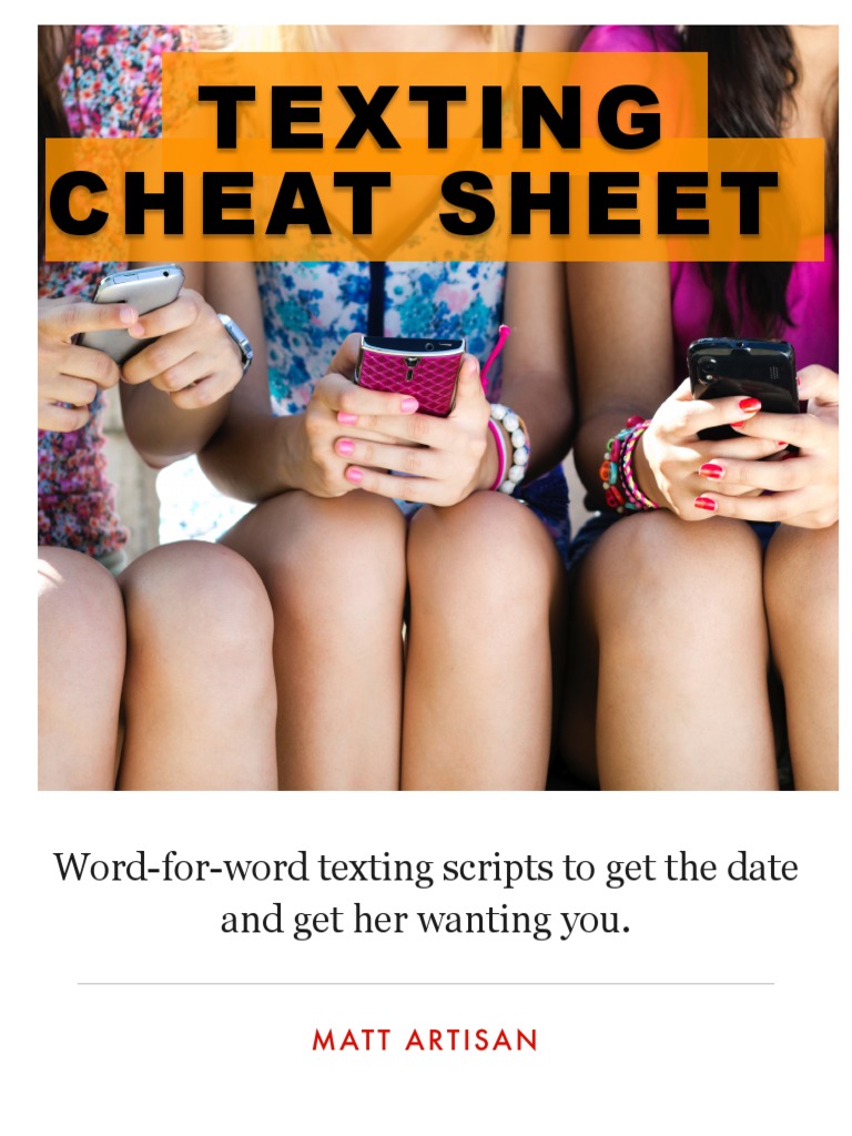 Texting Cheat Sheet | PDF | Emotions | Text Messaging