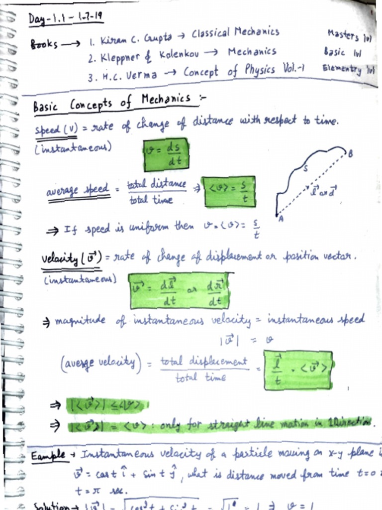 Classical Mechanics Notes | PDF