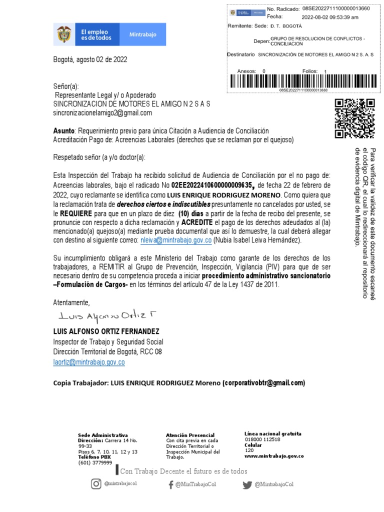 Conminar Empresa | PDF