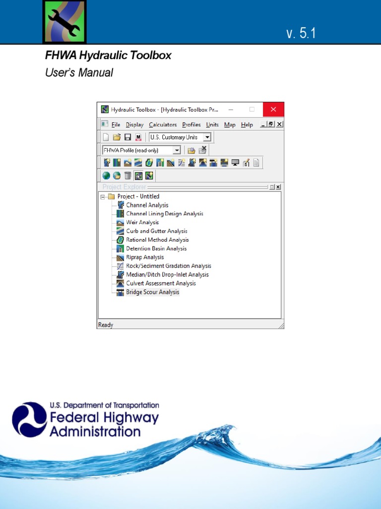 Hydraulic Toolbox User's Manual | PDF | Computer File | Menu (Computing)