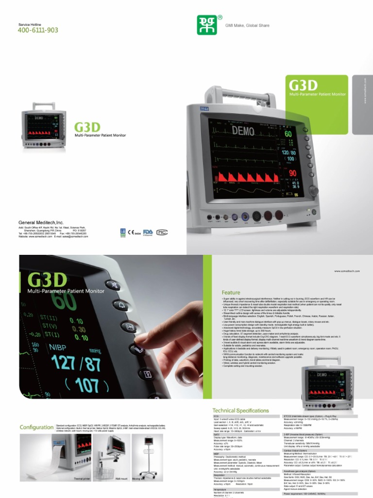 G3D Monitor - GENERAL MEDITECH | PDF