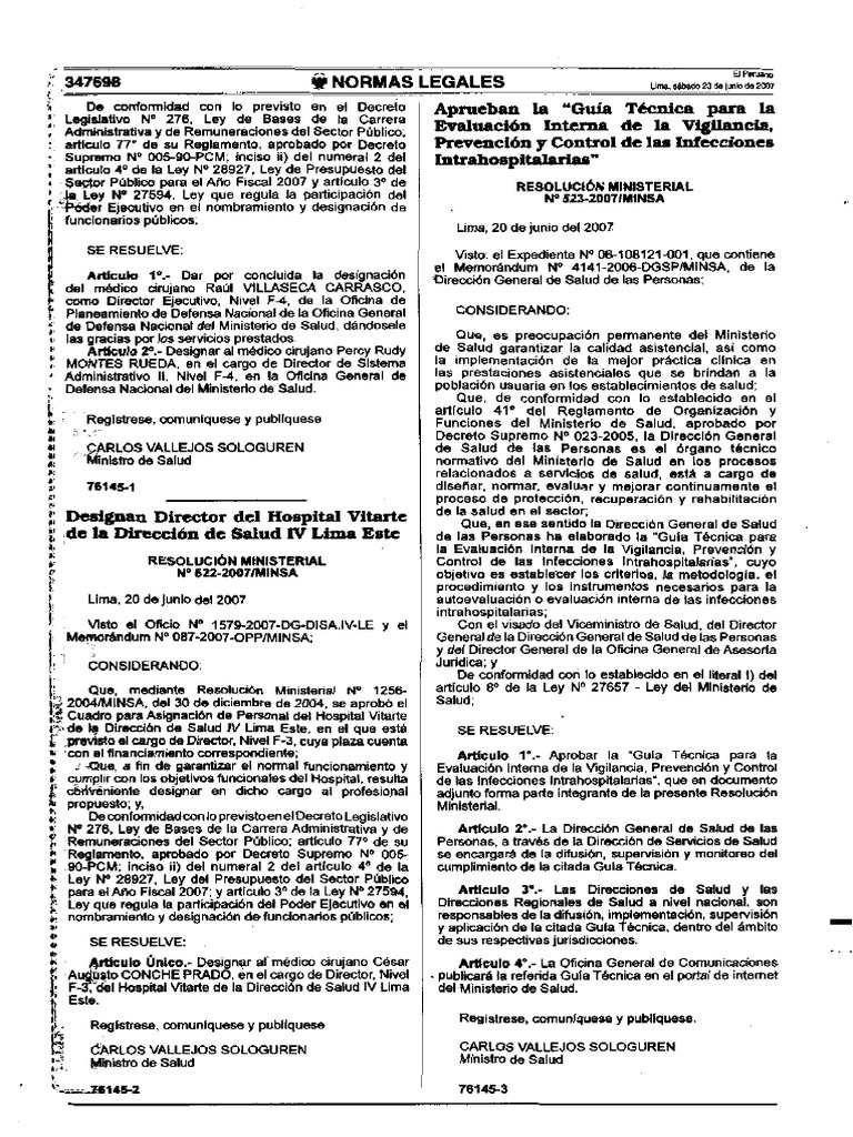 RM 523 2007 Minsa | PDF