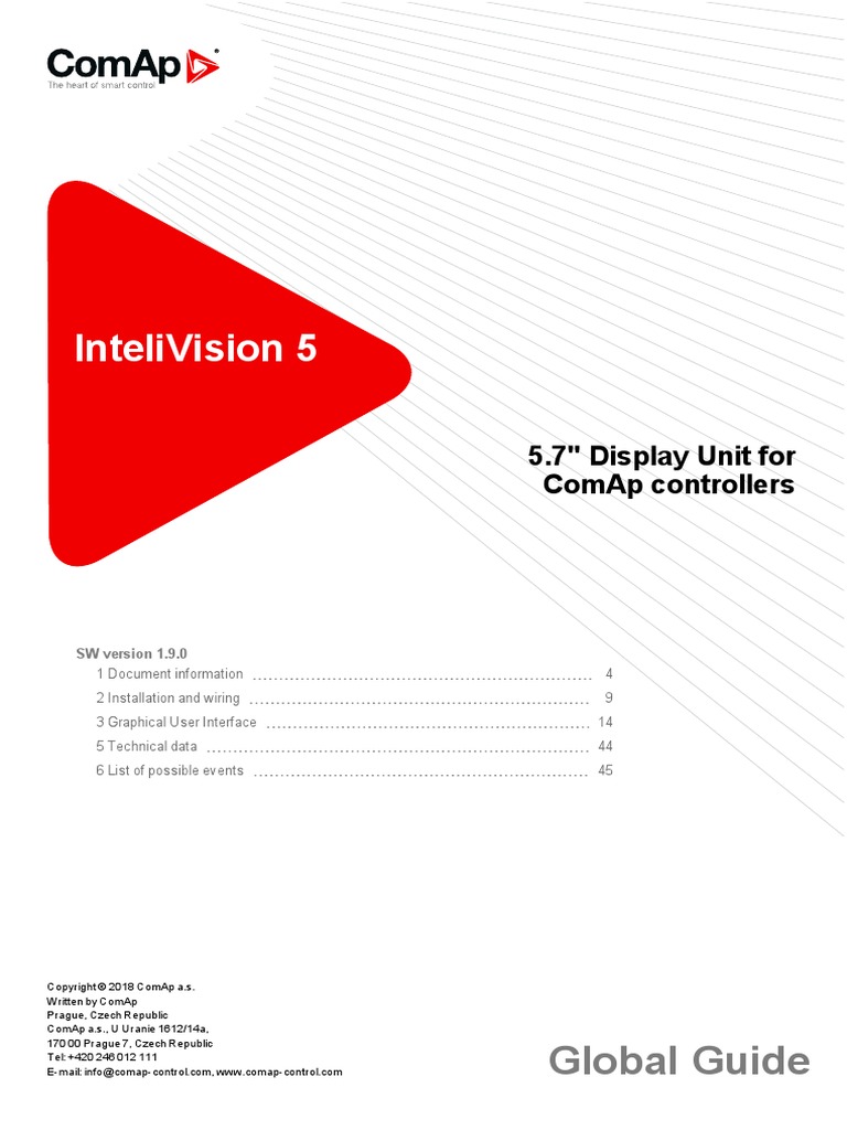 InteliVision 5 Global Guide | PDF | Menu (Computing) | Computer Network