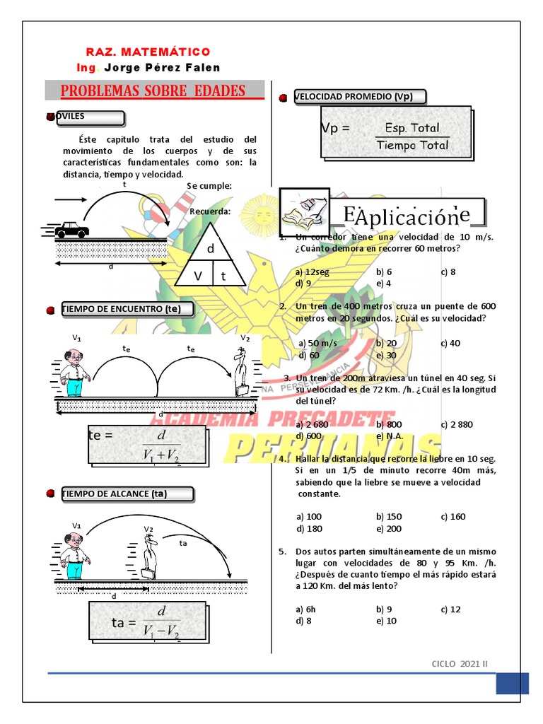 p5 - Problemas Sobre MÓviles | PDF | Velocidad | Metrología