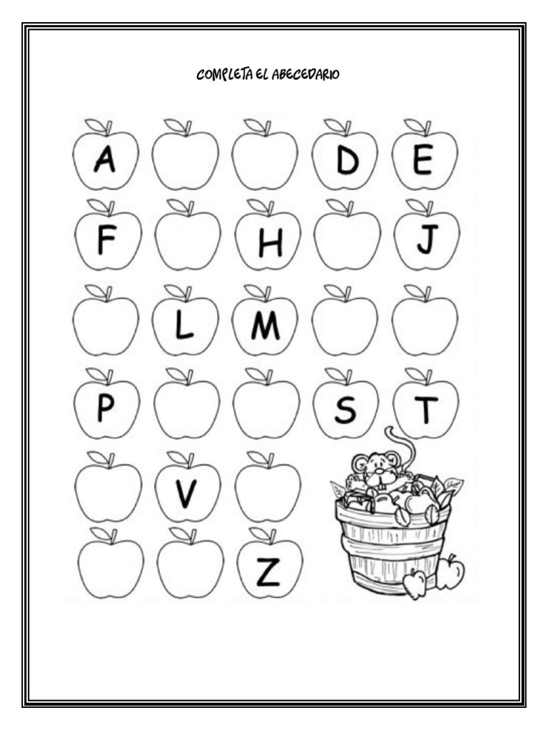 Actividades para Completar el Abecedario | PDF