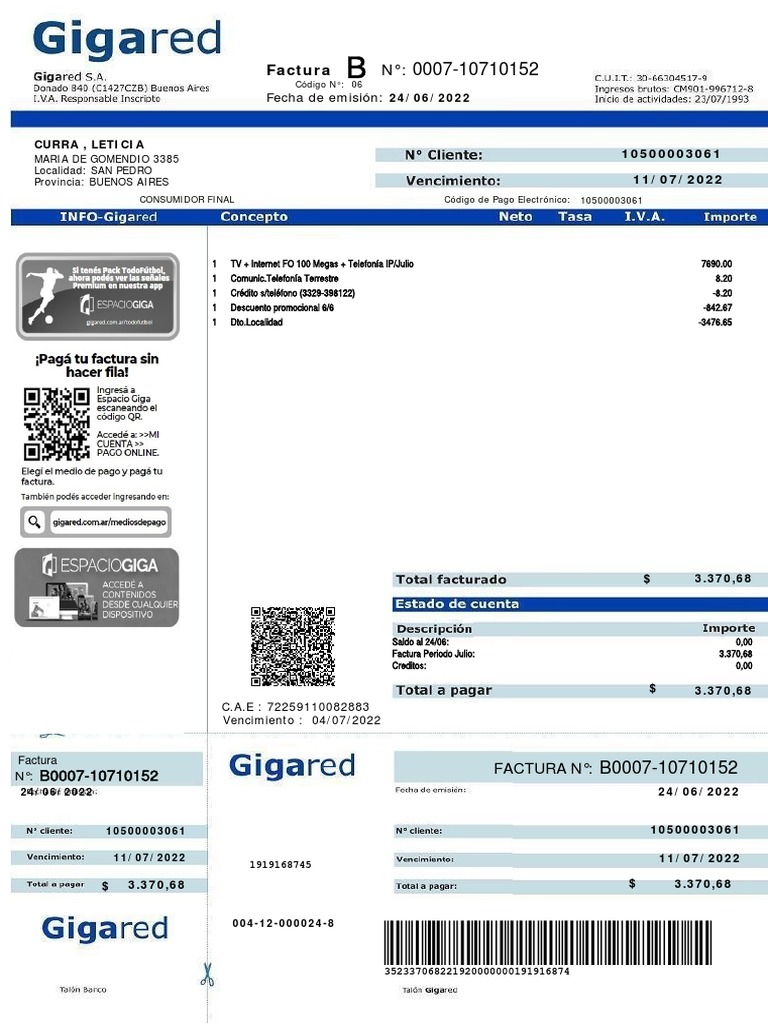 Gigared | PDF | Industrias de servicio | Telecomunicaciones