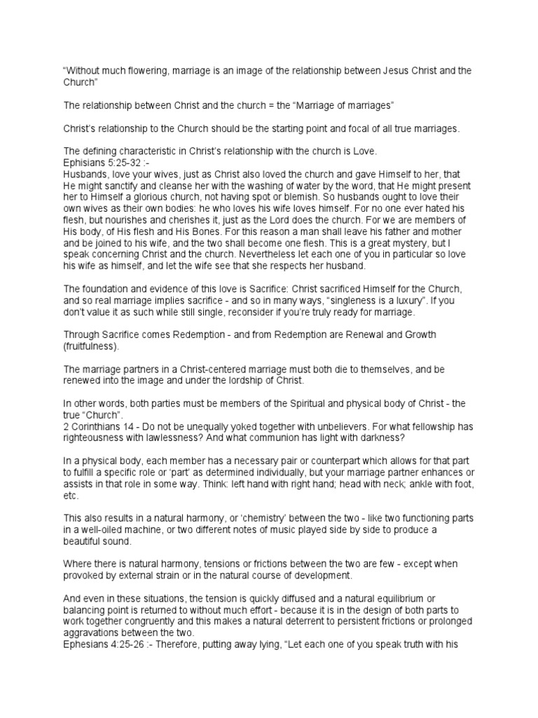 Christ-Centered Marriage, Part 1 | PDF | Marriage | Jesus