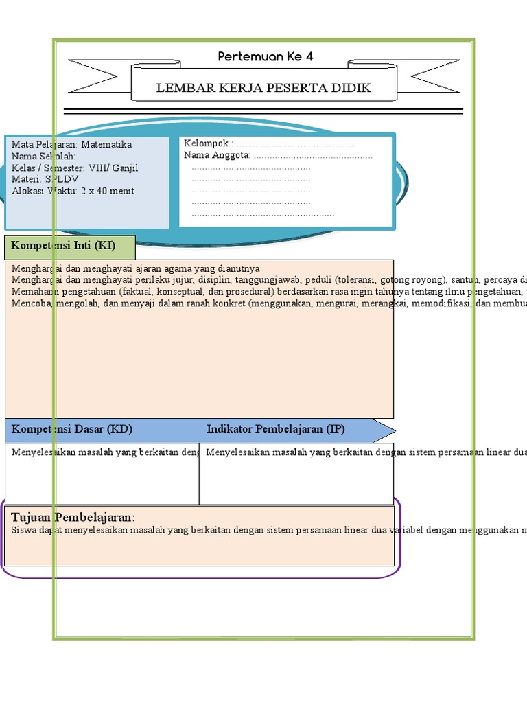 FORM 10 - LKPD Pertemuan 4 | PDF