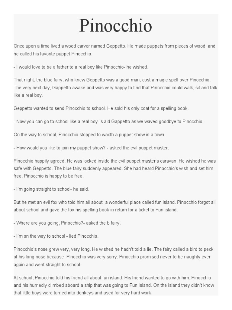 Pinocchio | PDF