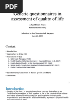 WHO Quality of Life Scale | PDF | Quality Of Life | Question