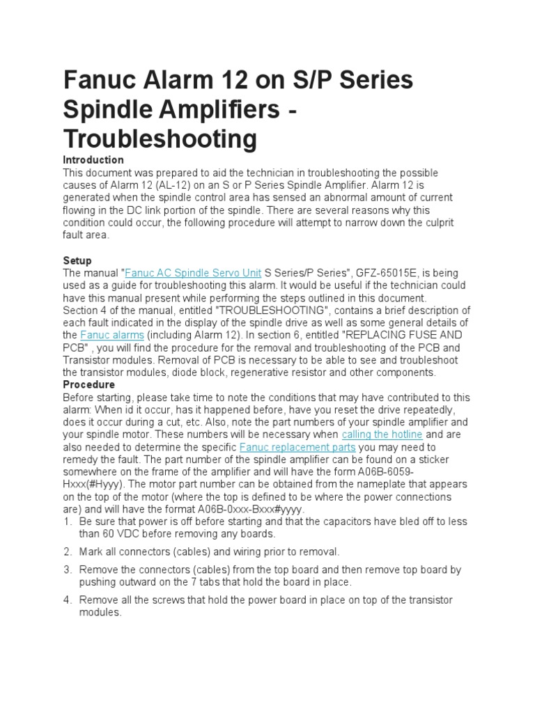 Al-12 Spindle Alarm | PDF | Electrical Connector | Printed Circuit Board