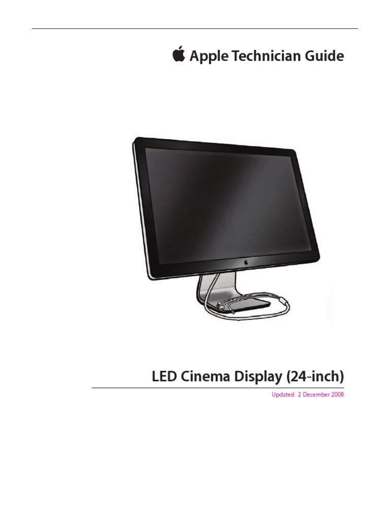 Apple Led Cinema Display 24inch | PDF | Usb | Apple Inc.