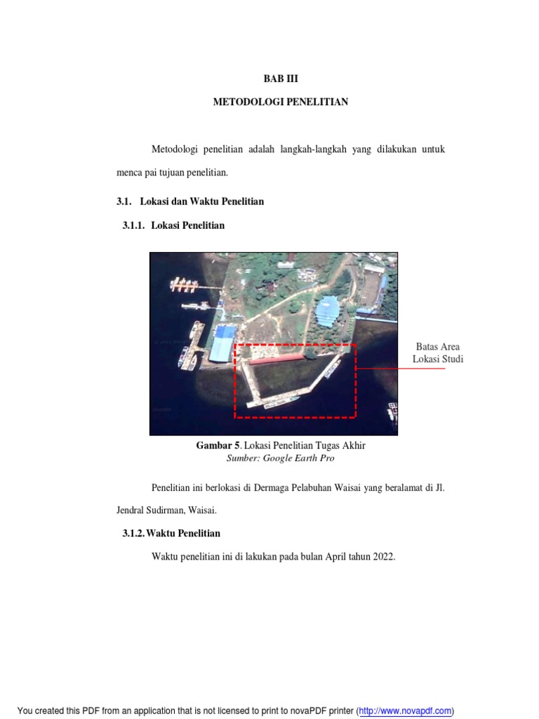 Bab 3 Skripsi Perencanaan Pelabuhan | PDF