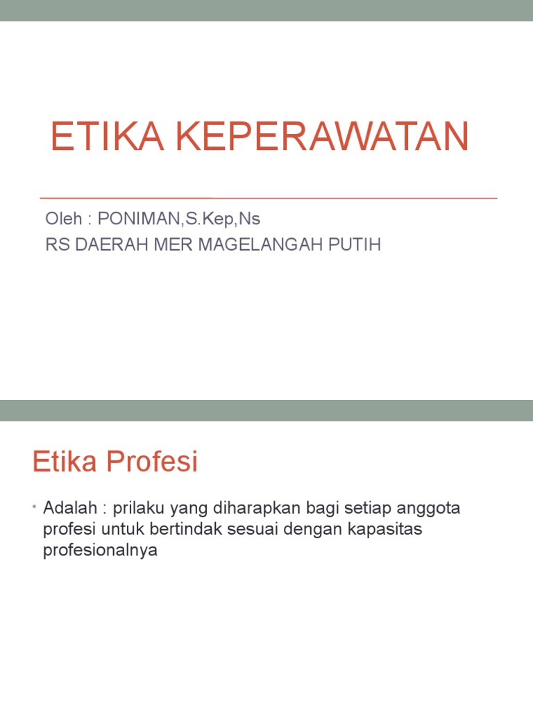 Etika Keperawatan Pdf