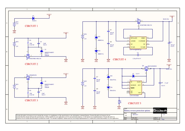 Reverse Battery Protection Circuits | PDF | Electrical Engineering ...