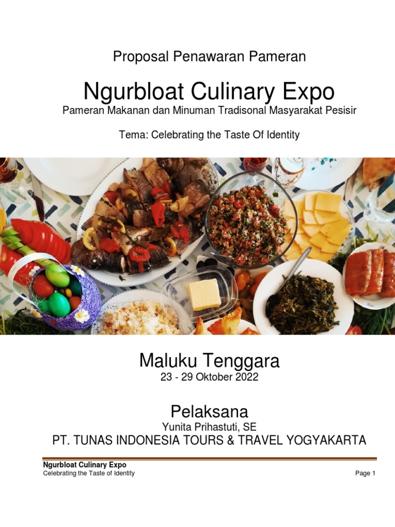 Proposal Penawaran Pameran Kuliner - Celebrating The Identity Taste ...