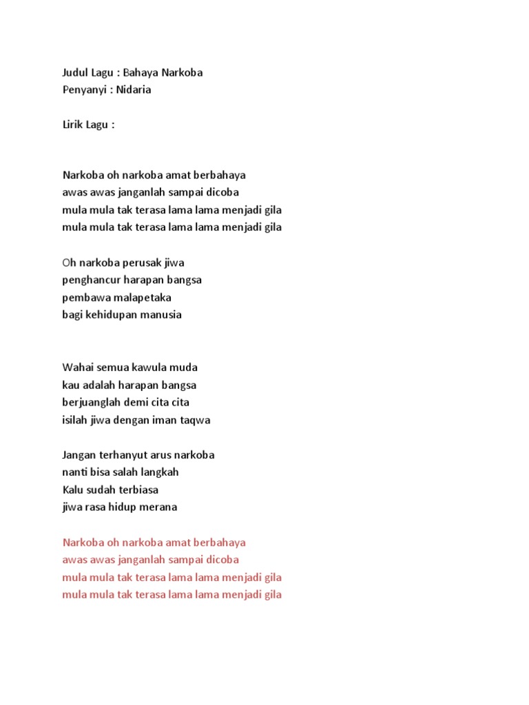 Teks Lagu Qasidah | PDF