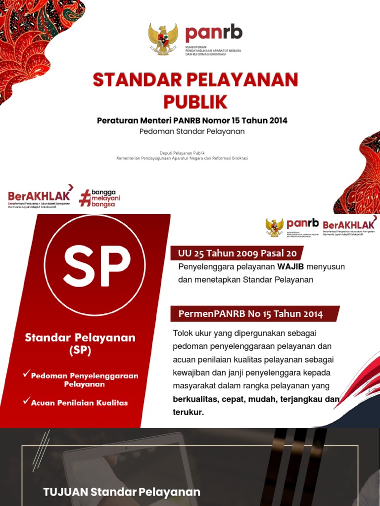 Standar Pelayanan Pada UPP | PDF