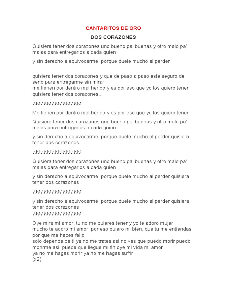 Letras Pozo | PDF | Amor | Relaciones interpersonales