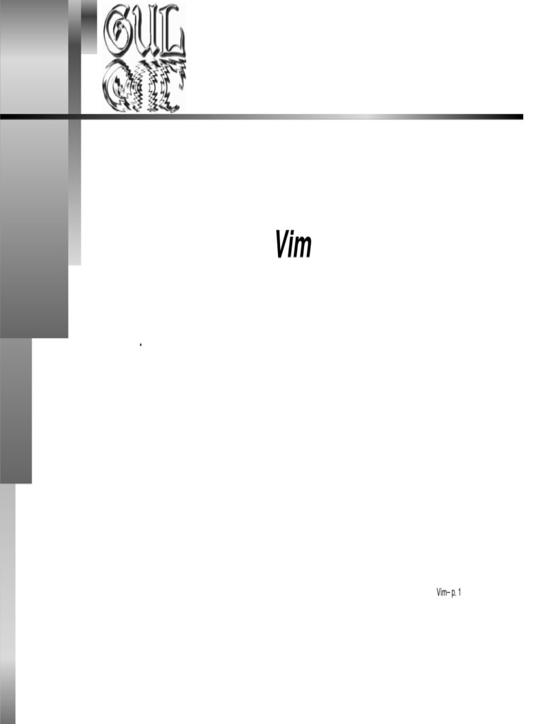 Curso Vim PDF | PDF | Archivo de computadora | Ciencias de la Computación