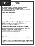 Grade 9 MAP WORKSHEET DRAINAGE (Geography) | PDF