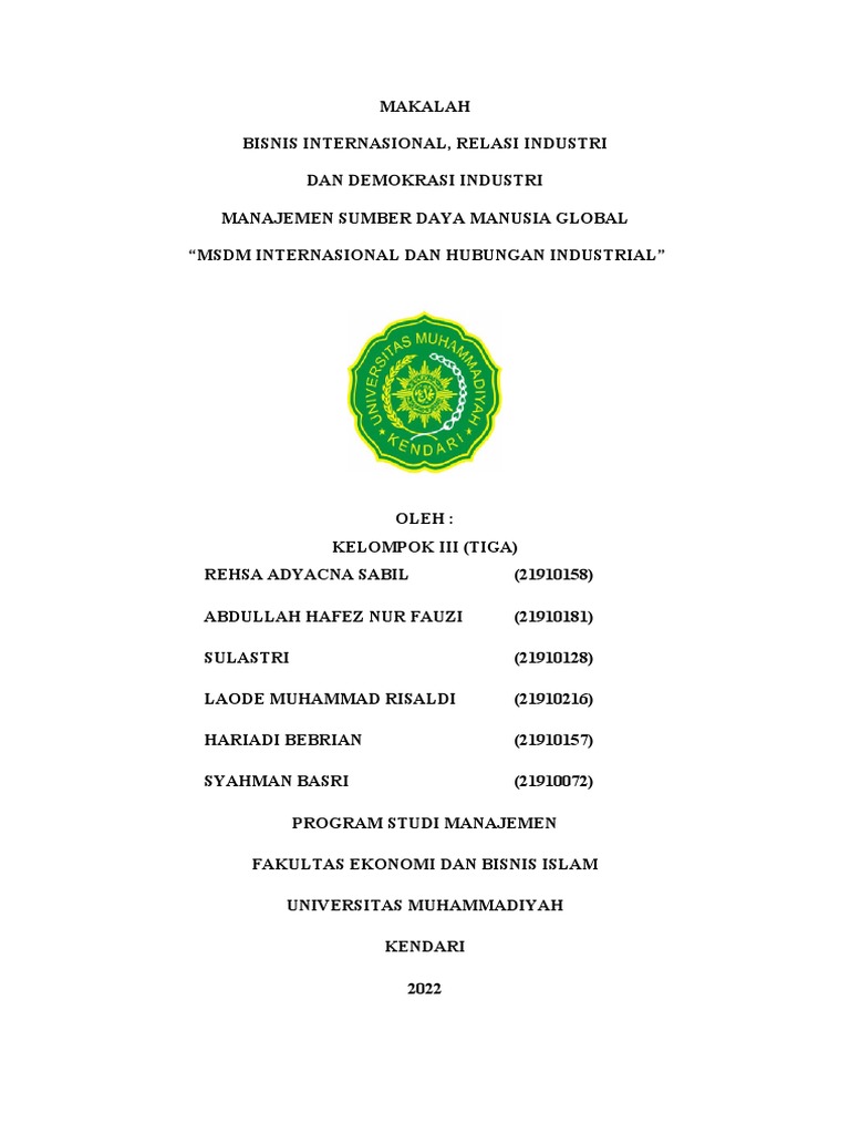 MAKALAH Kelm 3 Global | PDF