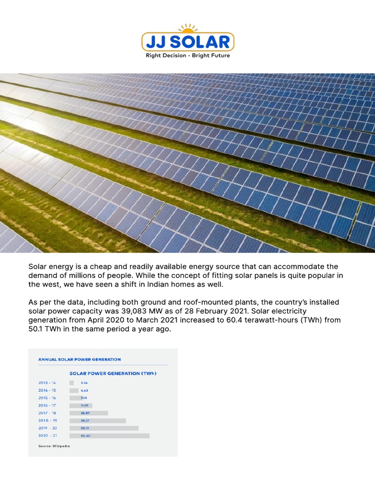 J.J Solar | PDF | Solar Power | Photovoltaics
