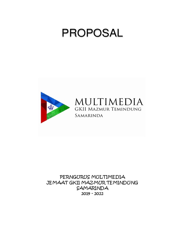 Proposal Dana Pengurus Multimedia GKII | PDF